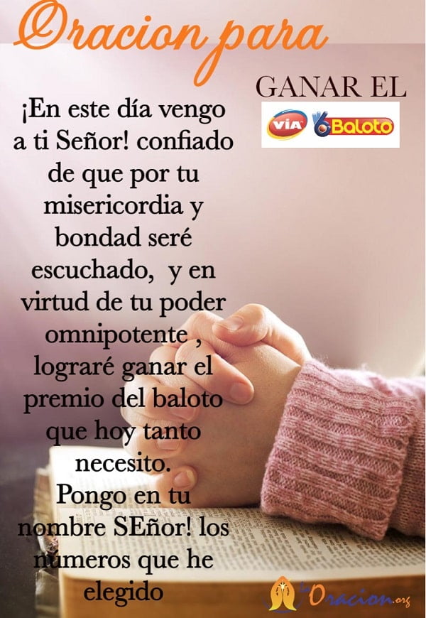 Oración para ganar el baloto 🙏 La oracion